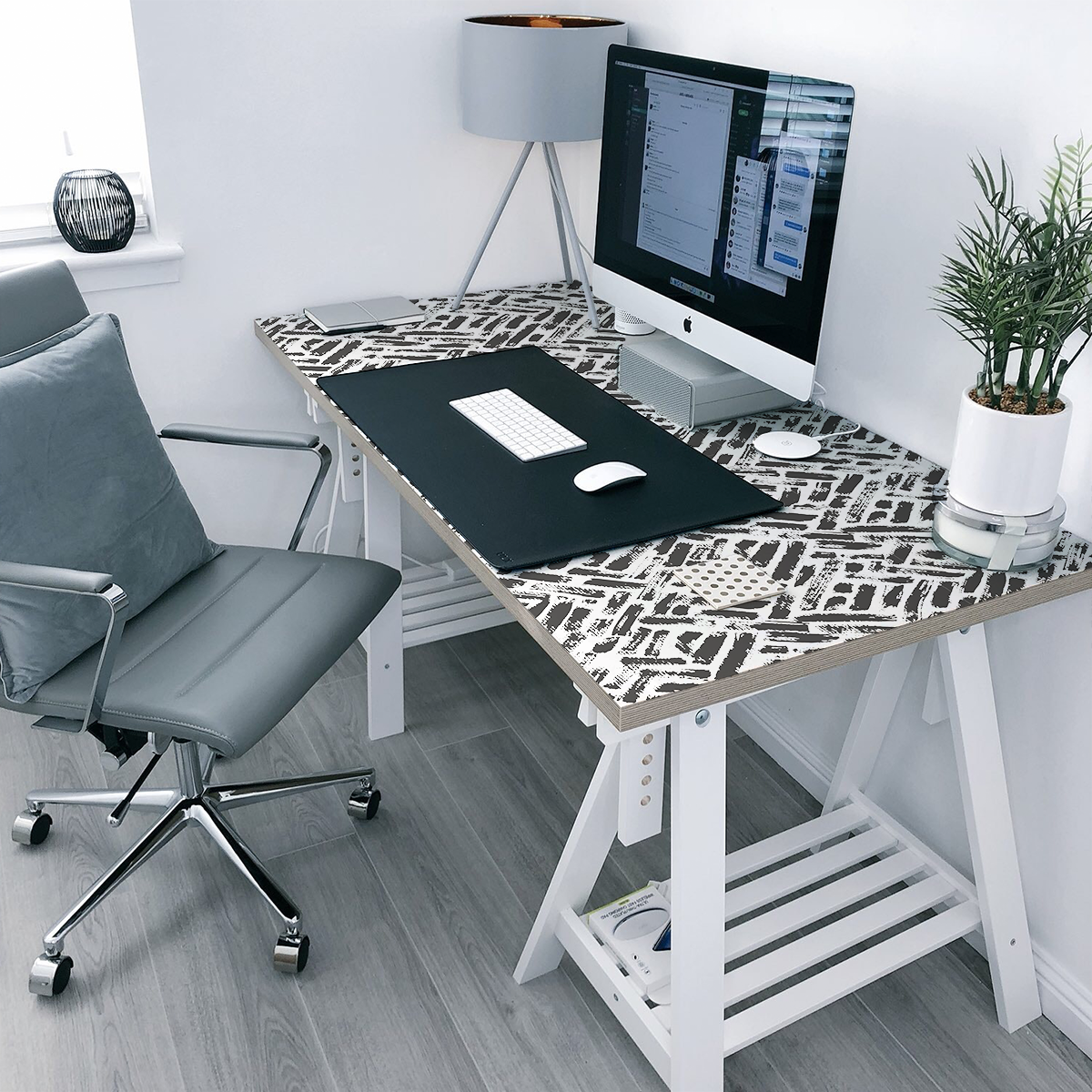 Brush Stroke Pattern Vinyl Furniture Wrap for Desks, Splashbacks, Doors ...