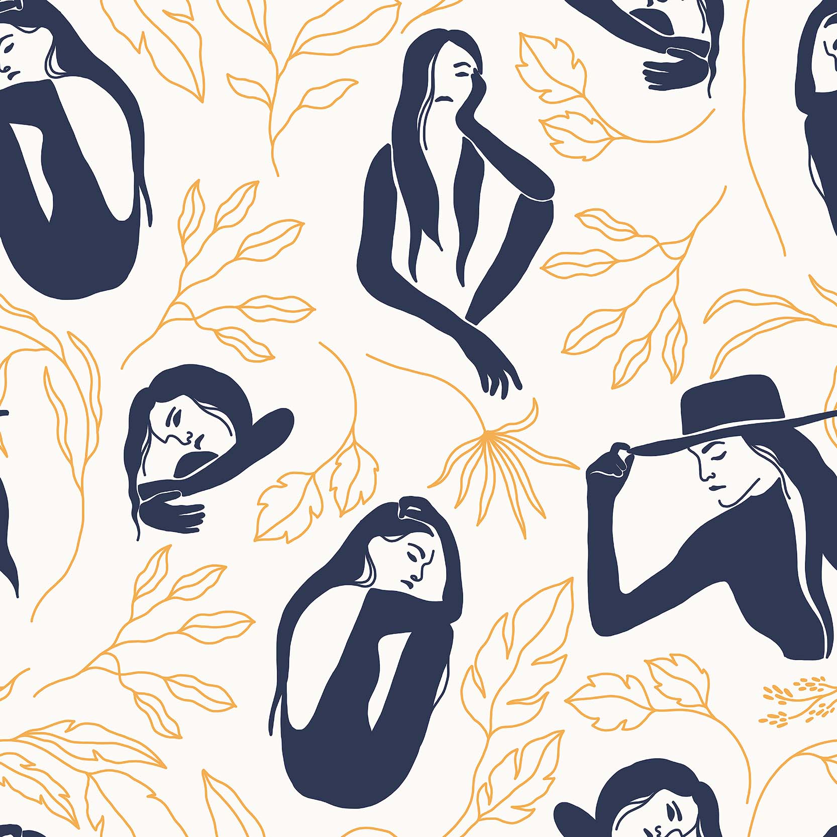 Abstract Boho Woman Vinyl Covering | RestoWrap